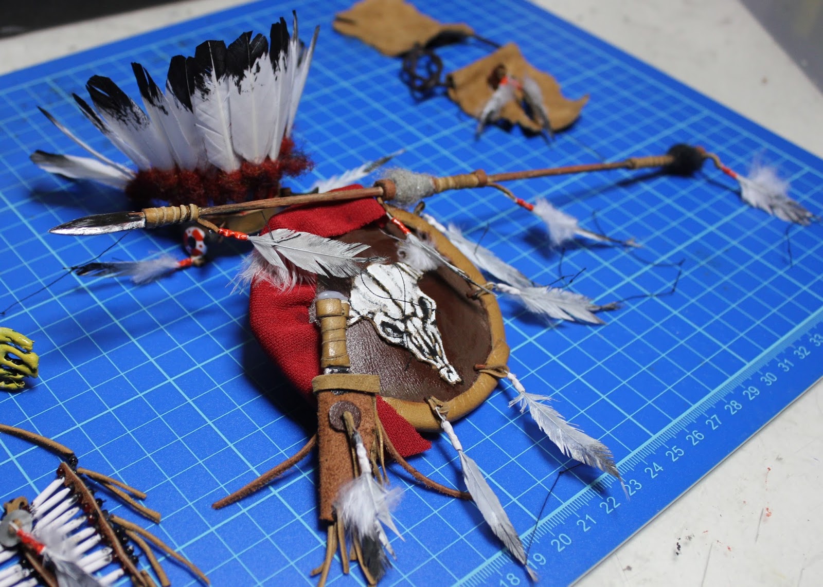 Action figure skeleton by Fattel: 1/6 scale skeleton of native america