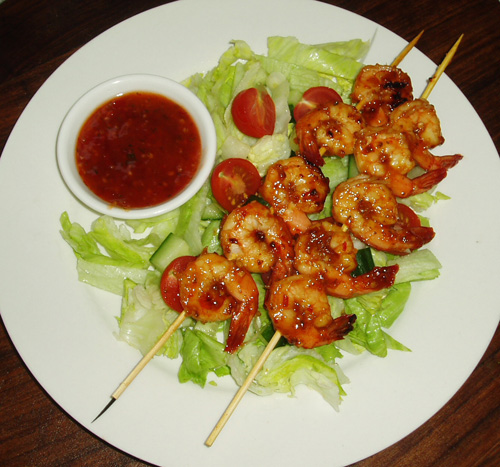 Prawn Kebab ~ letc