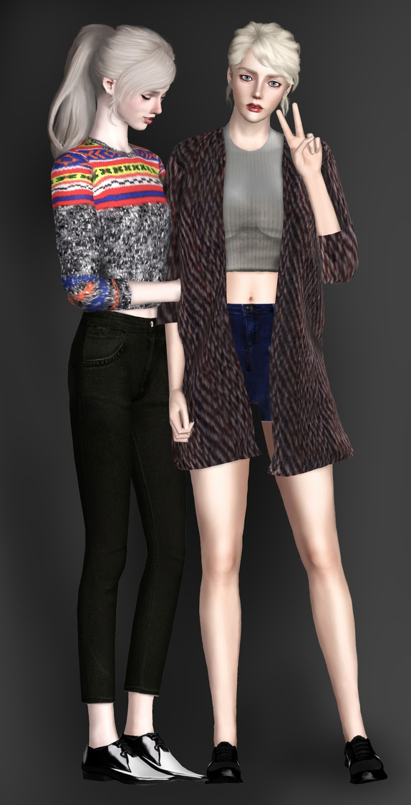 Best Friend Poses by spectacledchic