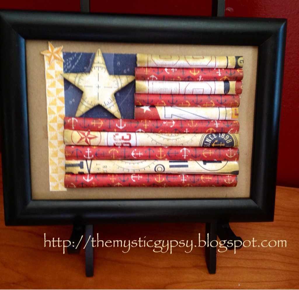 The Mystic Gypsy: Oh Say Can You See........my 3 Dimensional Flag