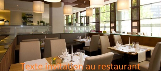 SMS, Message et Texte d'invitation: TEXTE INVITATION AU RESTAURANT