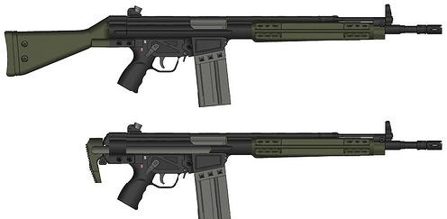 Weapons: G3A1 riffle 1