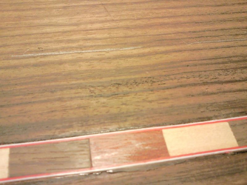 Sen's Guitar Making Blog: Inlay the back strip