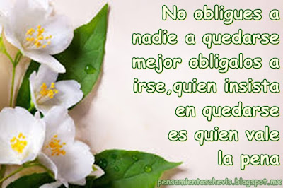 Reflexiones y pensamientos: No obligues a nadie
