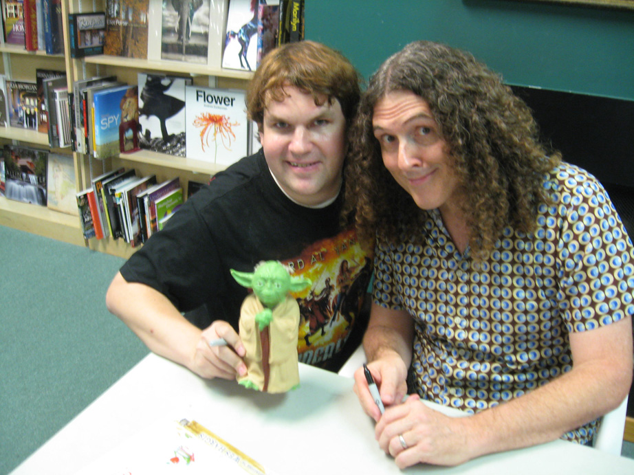 "Weird Al" Yankovic played with my Yoda puppet (and signed it too ...