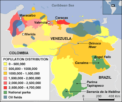 Venezuelan Oil: Map of Venezuelan oil fields