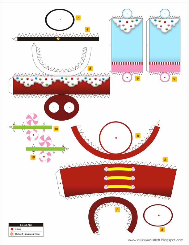 Quirky Artist Loft: Papercraft: Candy Land Nutcracker