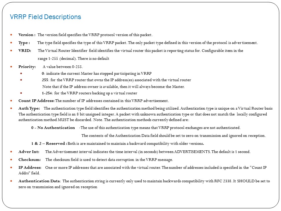 Networking And Scripting : VRRP-Explanation with Example