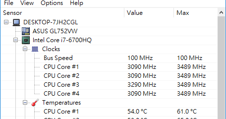 Open Hardware Monitor 0.9.6 免安裝版 - 電腦CPU溫度檢測軟體 - 阿榮福利味 - 免費軟體下載