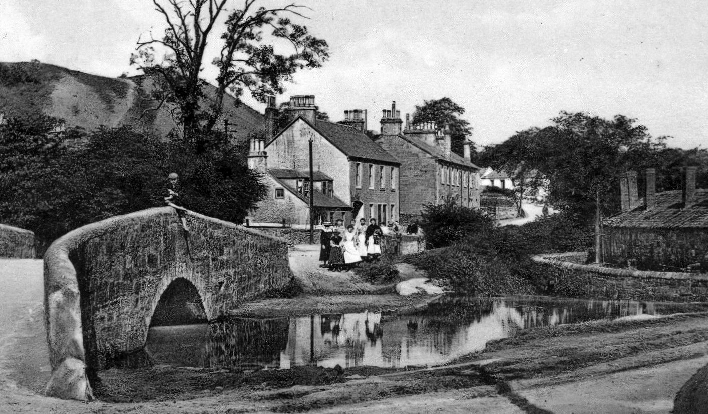 Tour Scotland: Old Photograph Stripeside Denny Scotland
