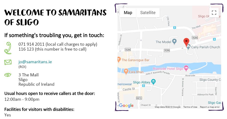 Fundraising for Sligo Samaritans - Sligo Community Training Centre