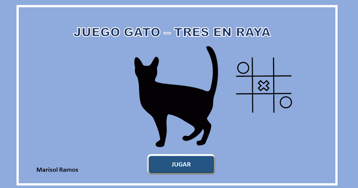 Juego del Gato- Tres en raya - Tic Tac Toe - PowerPoint- Macros
