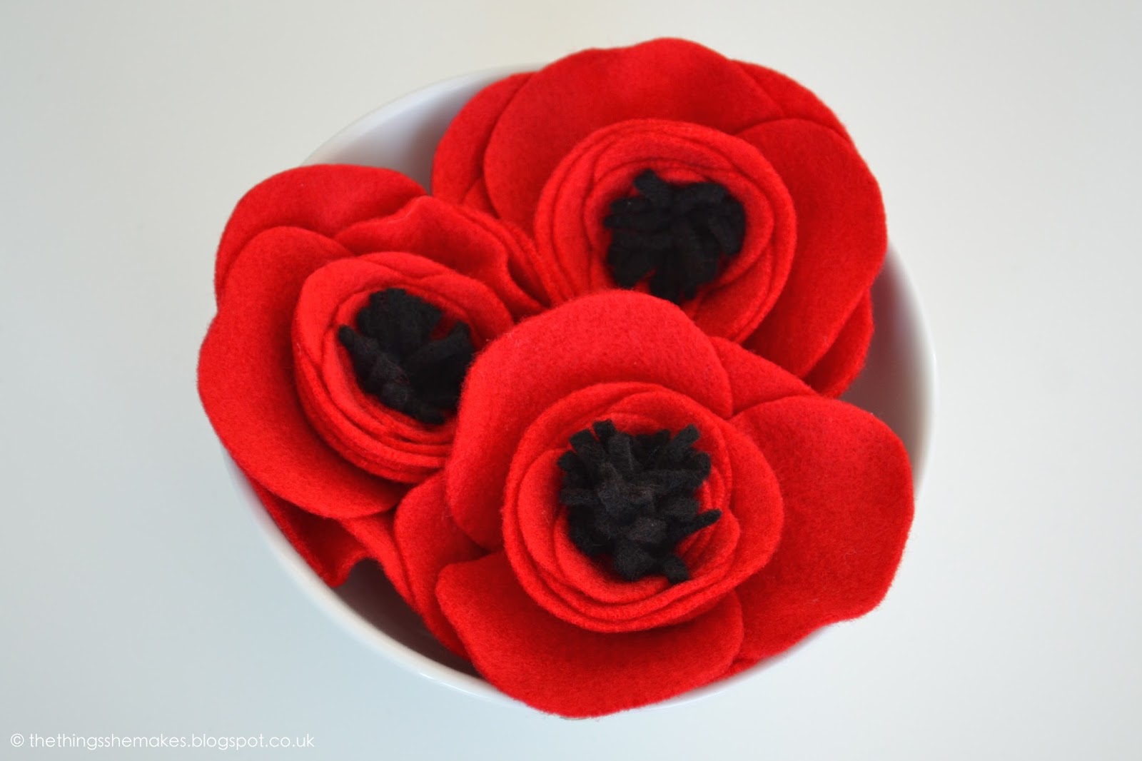 How to Make Felt Flowers | Poppies | The Things She Makes