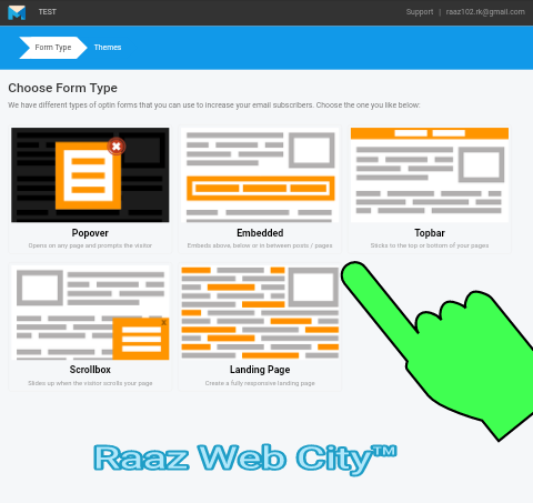 How to create Pop Up Email Subscription Forms - Raaz Web City