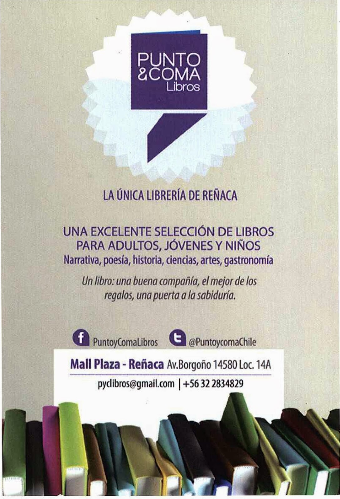 Biblio Avisos: Librería Punto y Coma