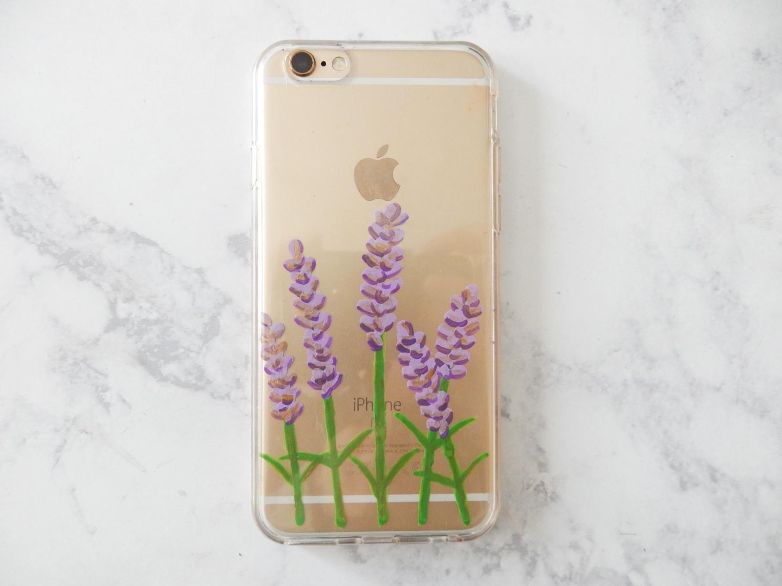 DIY Lavender Floral Phone Case