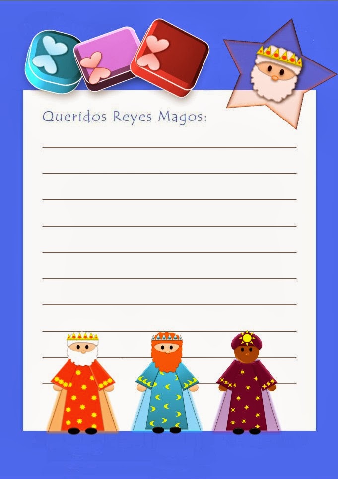 ® Blog Católico Navideño ®: CARTA A LOS REYES MAGOS PARA IMPRIMIR