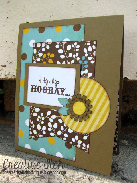 Creative Itch Hip Hip Hooray {birthday Card}
