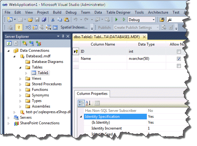 Entity Framework with ASP .NET Web Application and Microsoft SQL Server ...