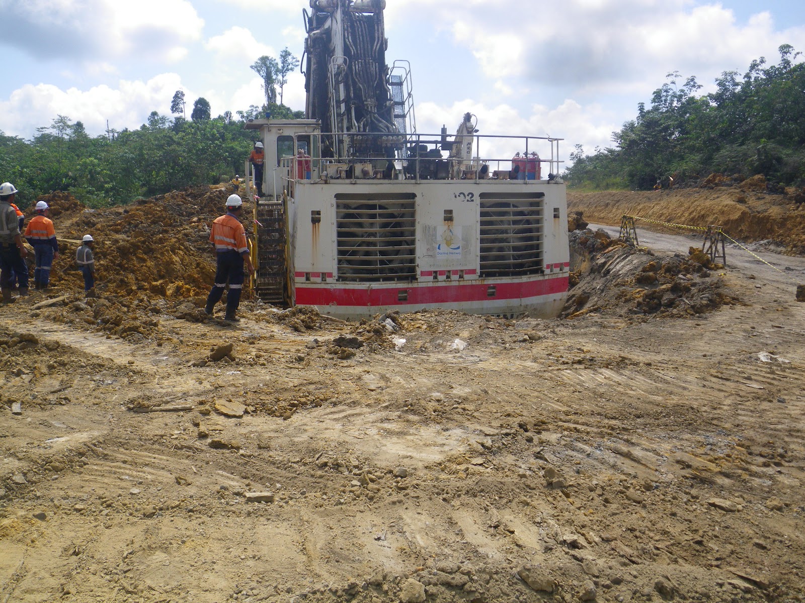 Mining Mayhem: Two Bogged Excavators