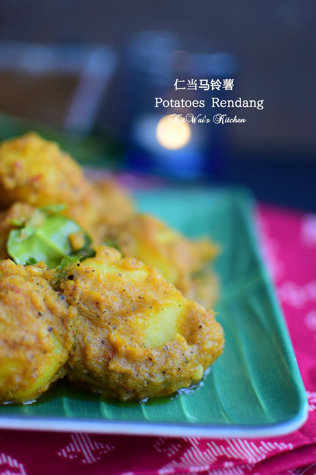 Kit Wai's kitchen : 仁当马铃薯 ~ Rendang Potatoes