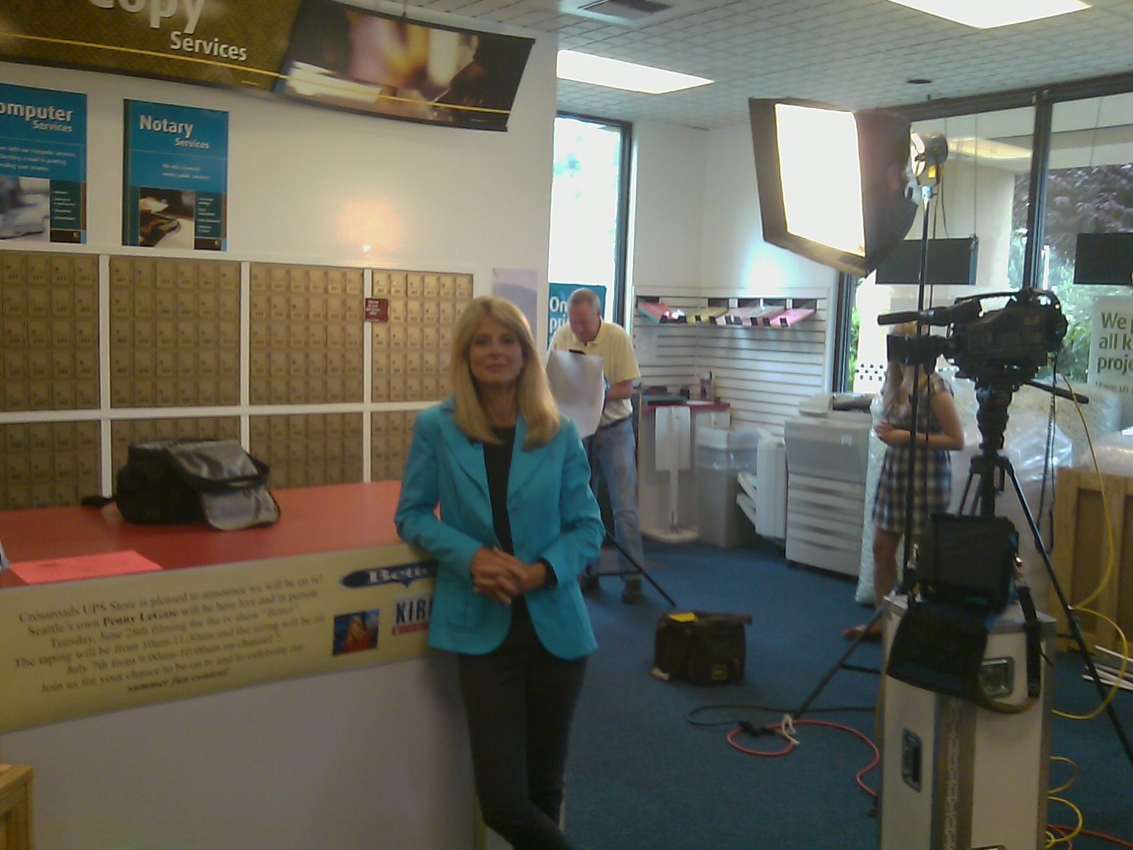 Barers of Maple Valley: Penny LeGate Visits The UPS Store In Crossroads
