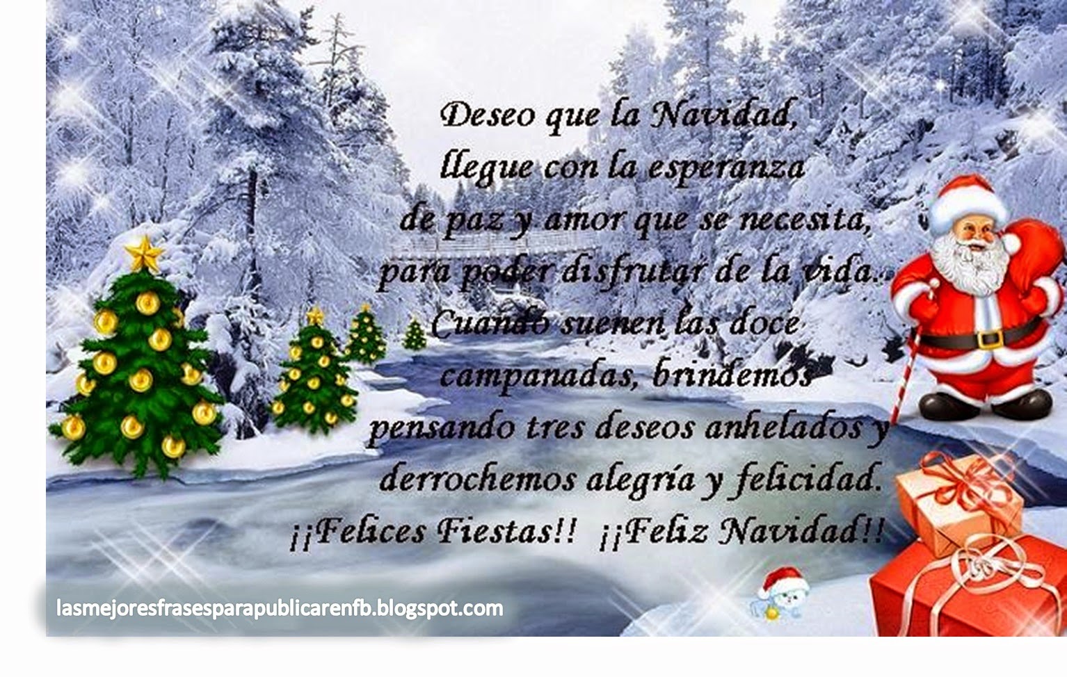 Las Mejores Frases Para Publicar en FB: Frases De Navidad: Deseo Que La ...