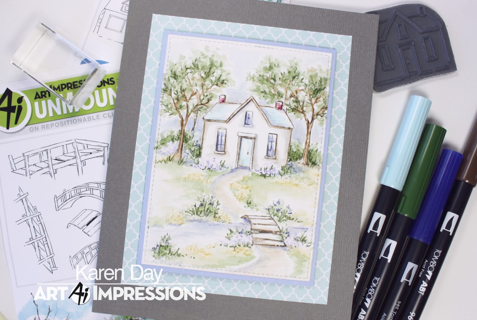 Art Impressions Blog: Watercolor Weekend Roundup - Homey Inspiration!