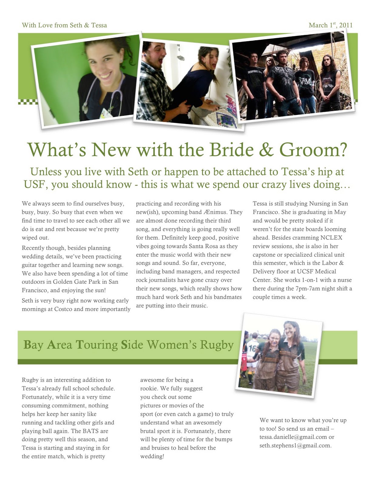 love·ol·o·gy: Wedding Party Newsletter