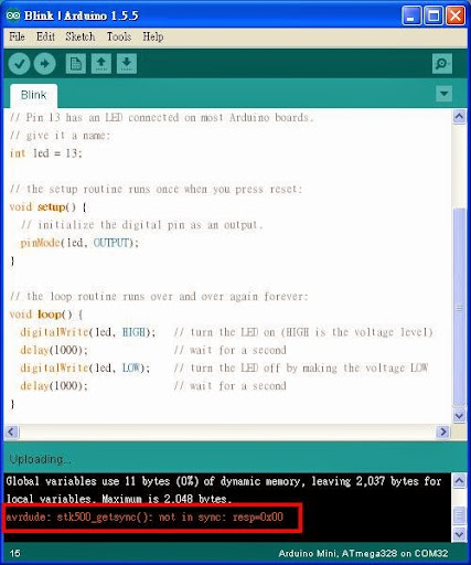 Oliver Arduino世界 燒錄 Arduino Mini Pro 燒錄 