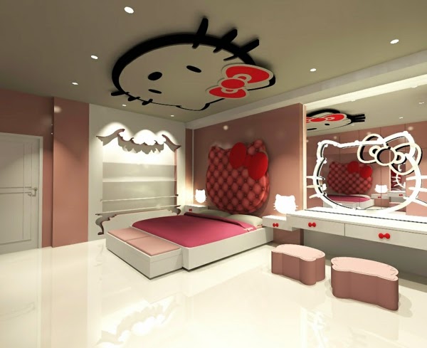 Dormitorio de Hello Kitty - Ideas para decorar dormitorios