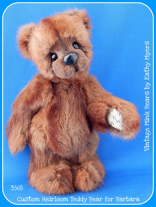 Vintage Mink Bears by Kathy Myers: Custom Teddy Bears from your mink stole