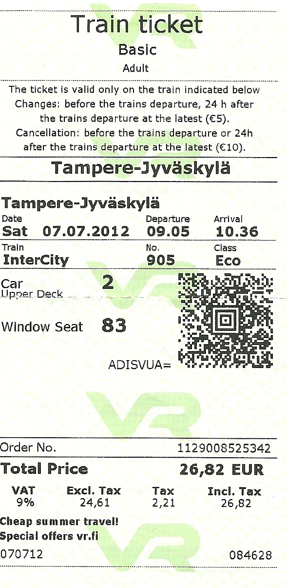 The traveler's drawer: VR (Valtionrautatiet / State Railways, Finland ...