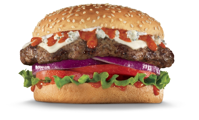 News: Carl's Jr. / Hardee's - New Buffalo Blue Cheese Burger | Brand Eating