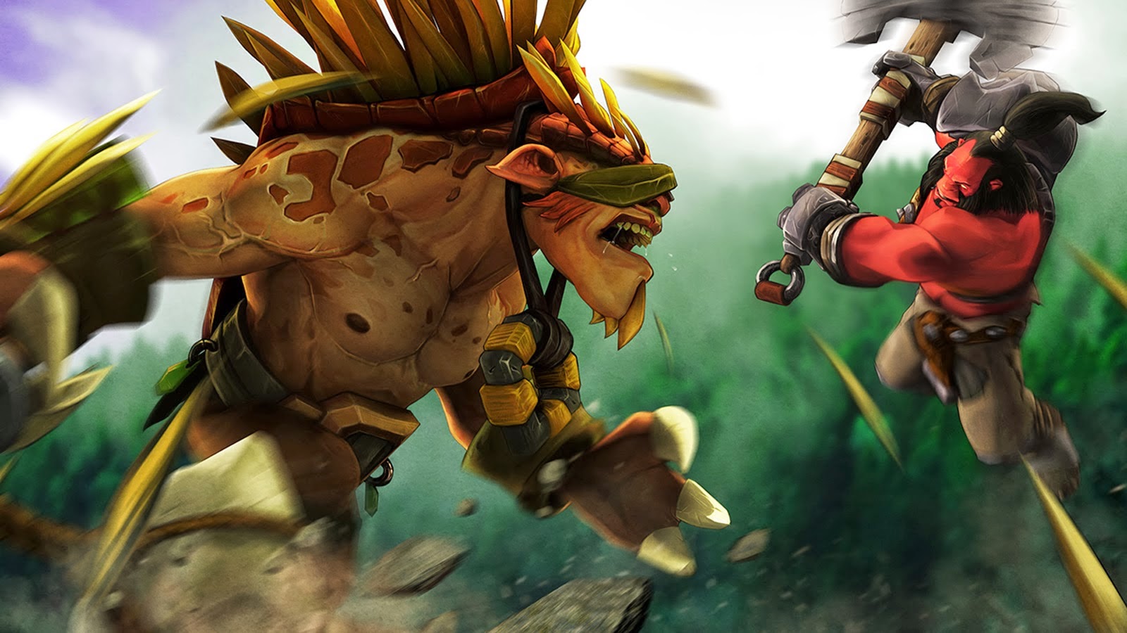BRISTLEBACK VS AXE WALLPAPER - Wallpaper Dota 2 HD