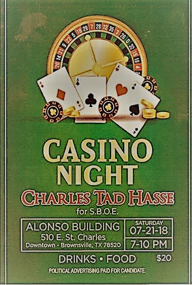 EL RRUN RRUN: SBOE CANDIDATE TAD HASSE'S MOST EXCELLENT CASINO NIGHT