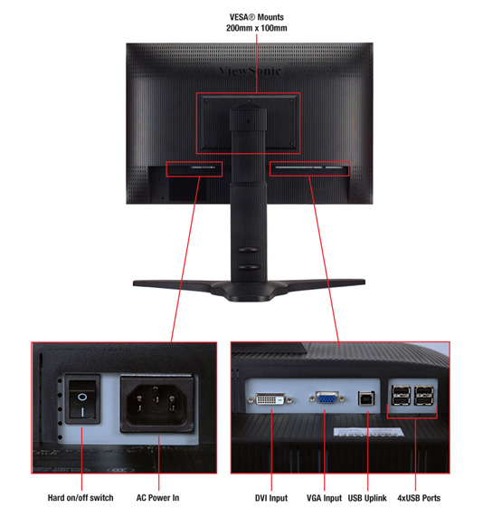 ViewSonic VP2655wb Widescreen Professional Grade LCD IPS Monitor | IPS ...