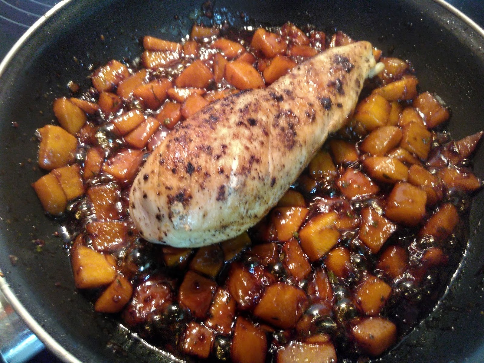 PECHUGA DE POLLO CON CHUTNEY DE CAQUI ~ COCINANDO EN GUADARRAMA (2)