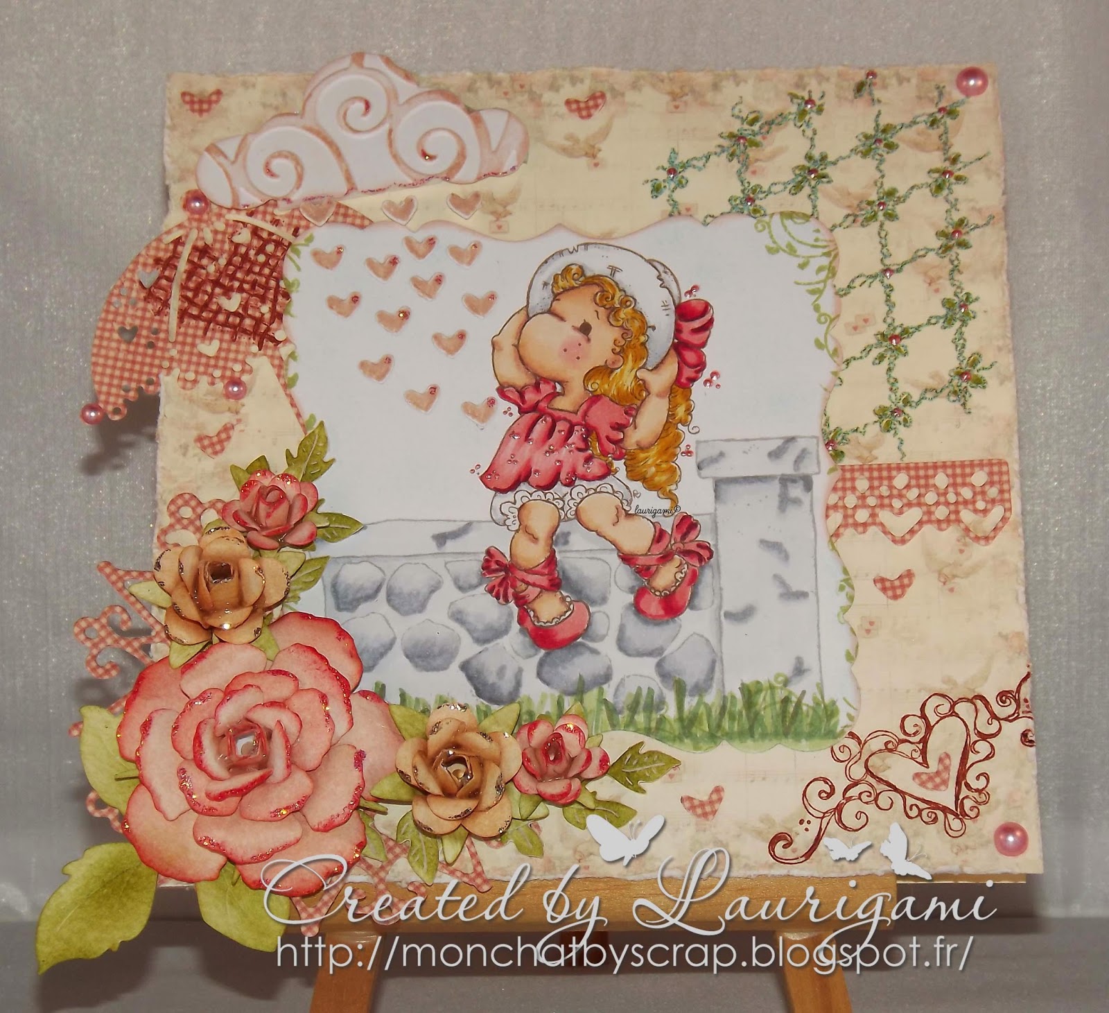 Mon chat by scrap : Carte Magnolia pour le Dt "Paradise of Magnolia"