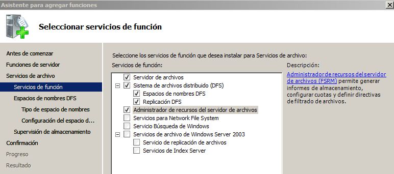 kpvxy: Instalación de DFS server en windows 2008 server