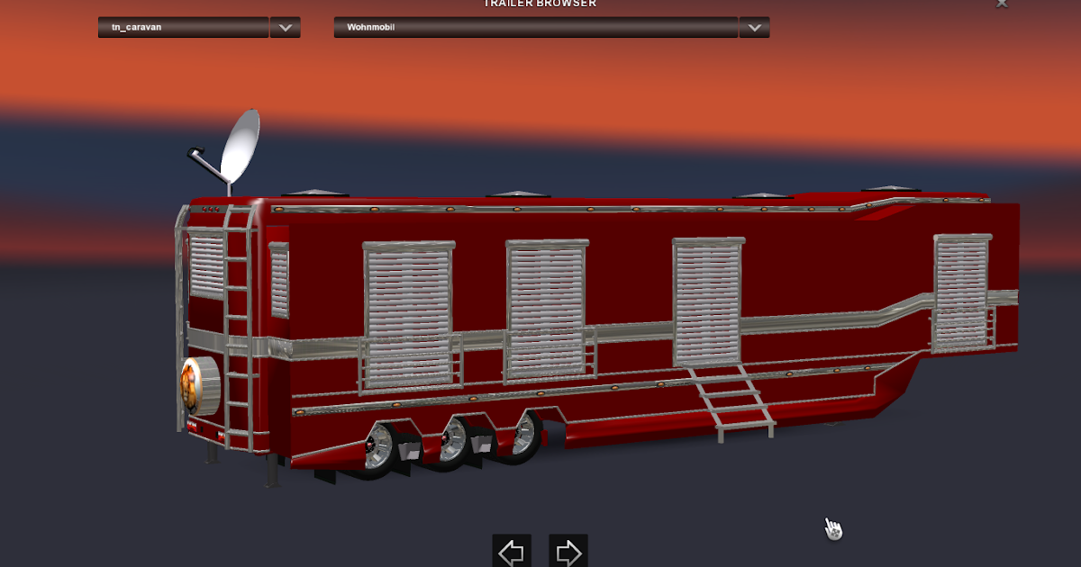 Mod ets2 trailer Caravan-by Micha-BF3