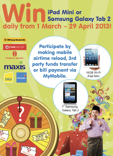 MyMobile Transact & Win Contest - Malaysia Online and Offline Contest ...