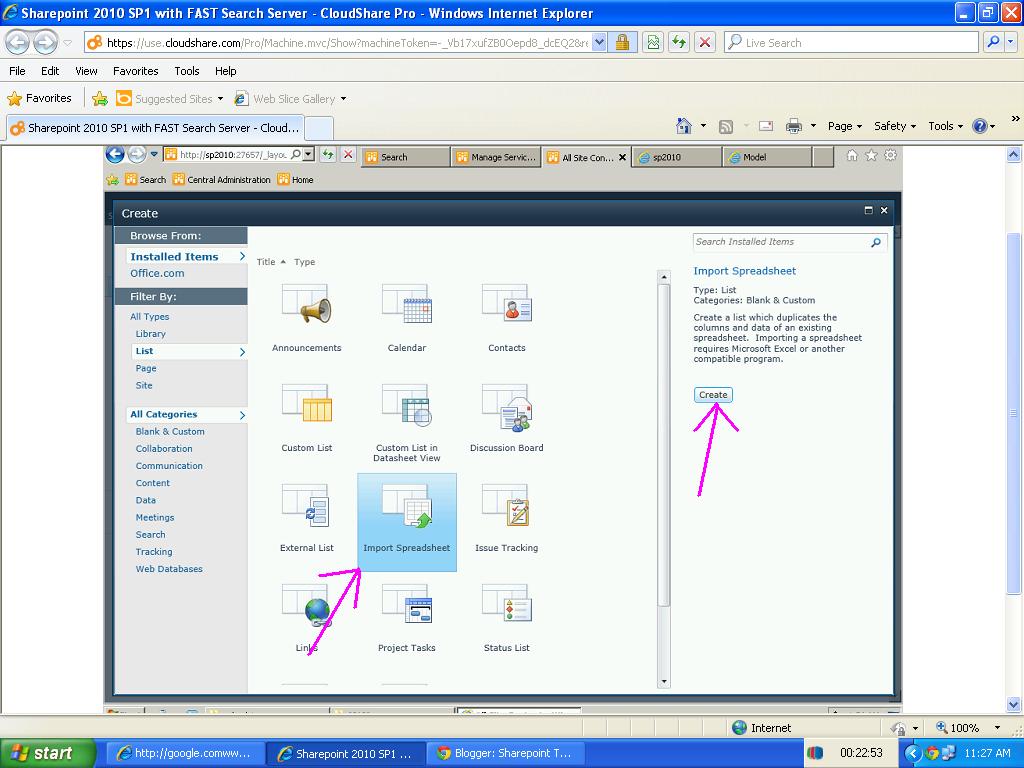 Sharepoint Tutorials,Sharepoint 2010 Tutorials: Import SpreadSheet in ... Sharepoint Tutorials,Sharepoint 2010 Tutorials: Import SpreadSheet in ...