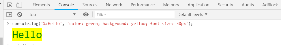 Colorful Console Message In Javascript Skptricks