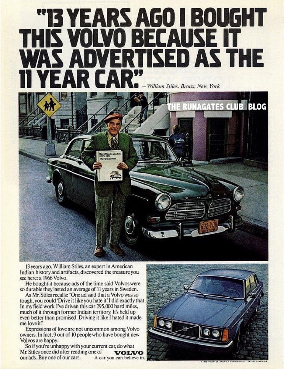 THE RUNAGATES CLUB: Classic VOLVO Advertising - Mocking Planned ...