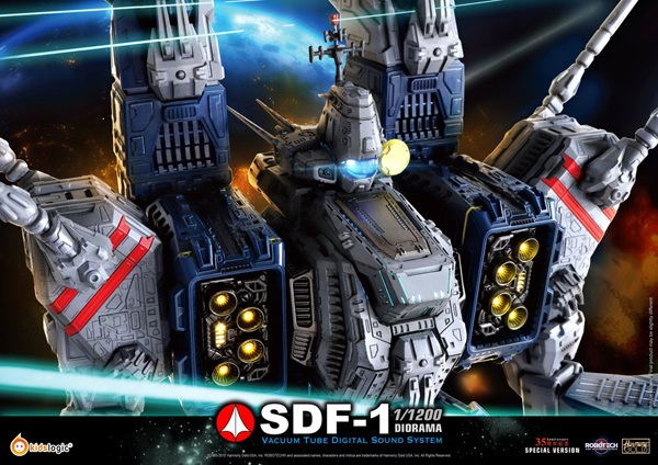 Robotech - Robotech SDF-1 Macross, Diorama Vacuum Tube Digital Sound ...