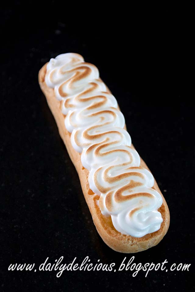dailydelicious: Lemon Meringue Choux: Lemon choux, my way