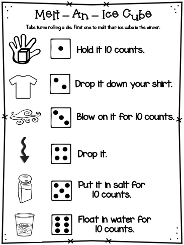 Kindergarten Rocks!: Melt-An-Ice Cube Game