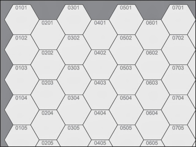 Numbered Hex Map