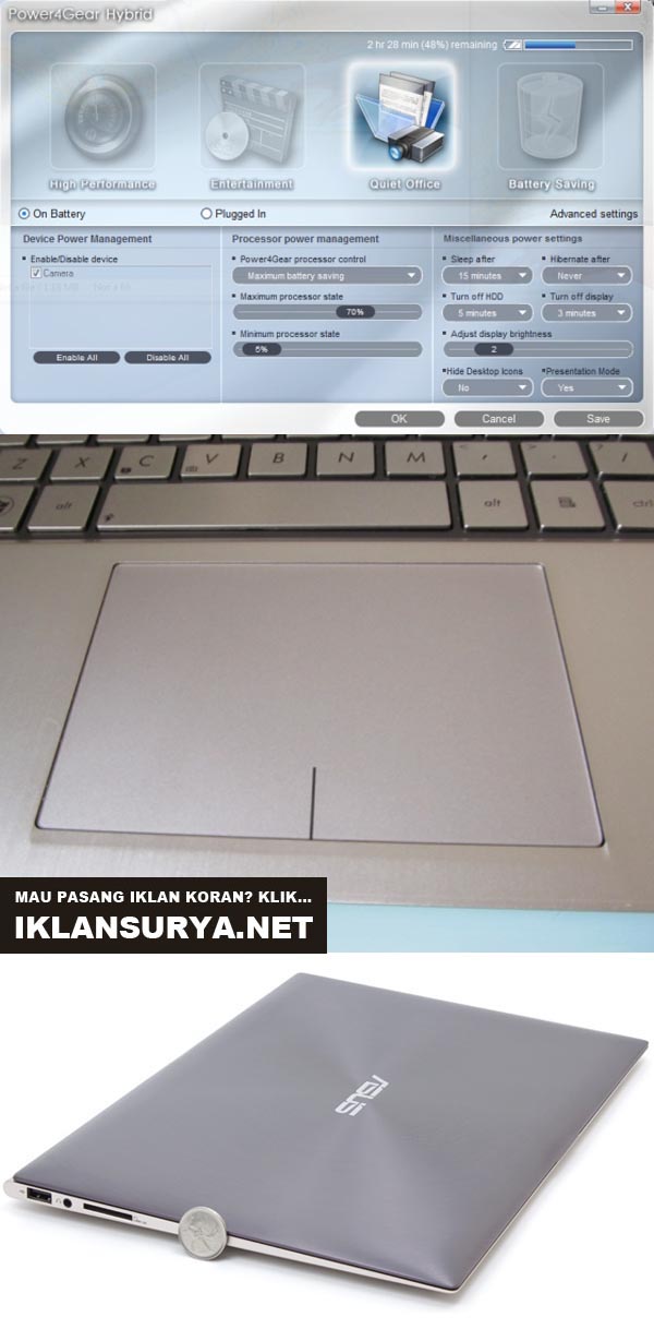 Ultrabook Asus Zenbook UX31, Review Lengkap Ultrabook ~ INILAH INFO